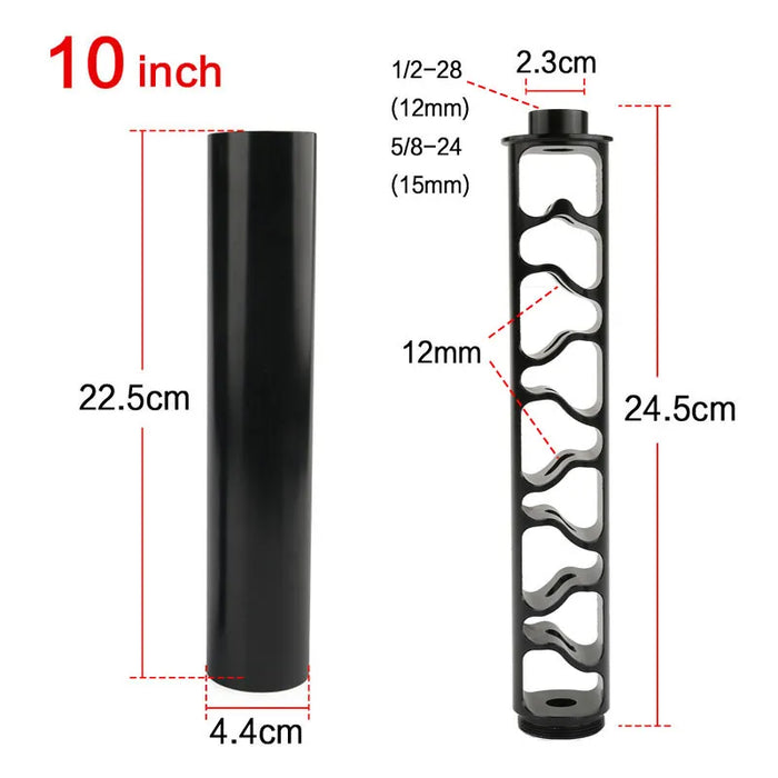 2024 NEW 10 INCH EXTENSION SPIRAL 1/2-28 5/8-24 SINGLE CORE CAR ALLOY