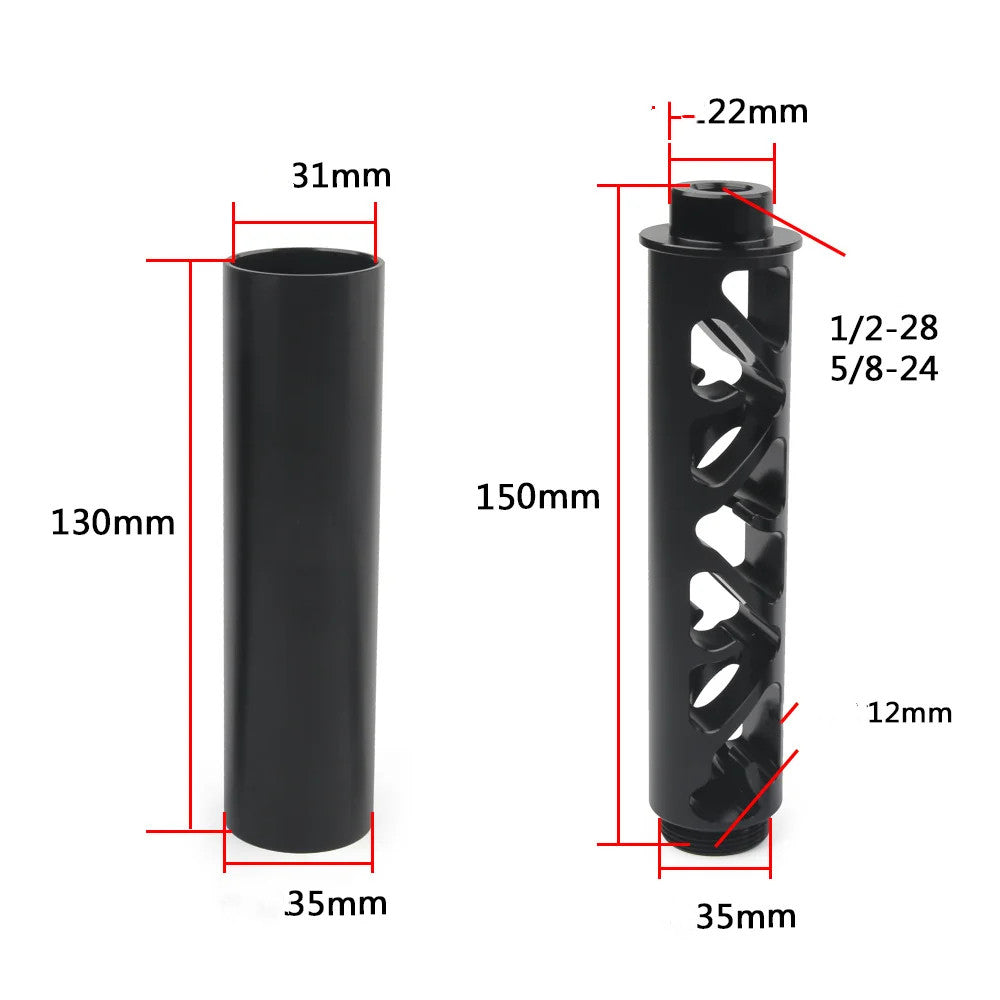6 Inch 1/2-28 Or 5/8-24 Single Core Fuel Filter Monocore Solvent Trap