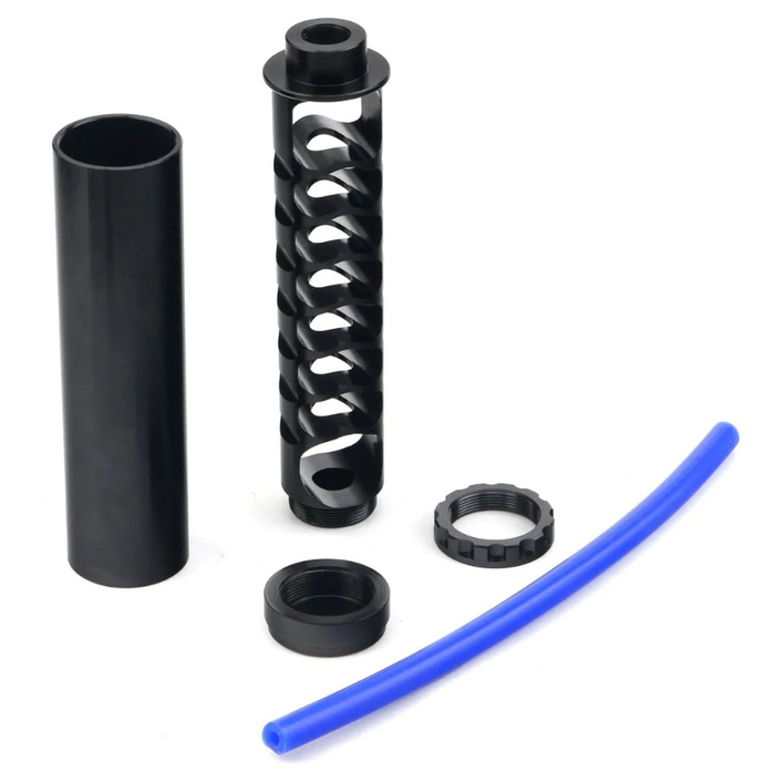 6 inch 1/2-28 5/8-24 Fuel Filter Aluminum Monocore Solvent Trap For Na