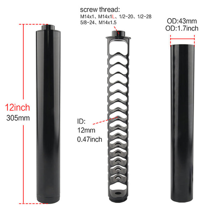 6" 10" 12" Single Core Aluminum Monocore Solvent Trap Fuel Filter for